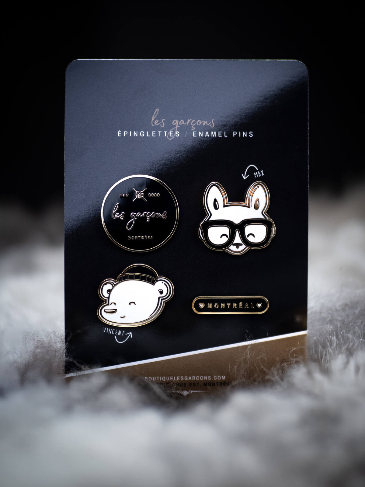 "Les Garçons de Montréal" Souvenir Pin Bundle (enamel pins)