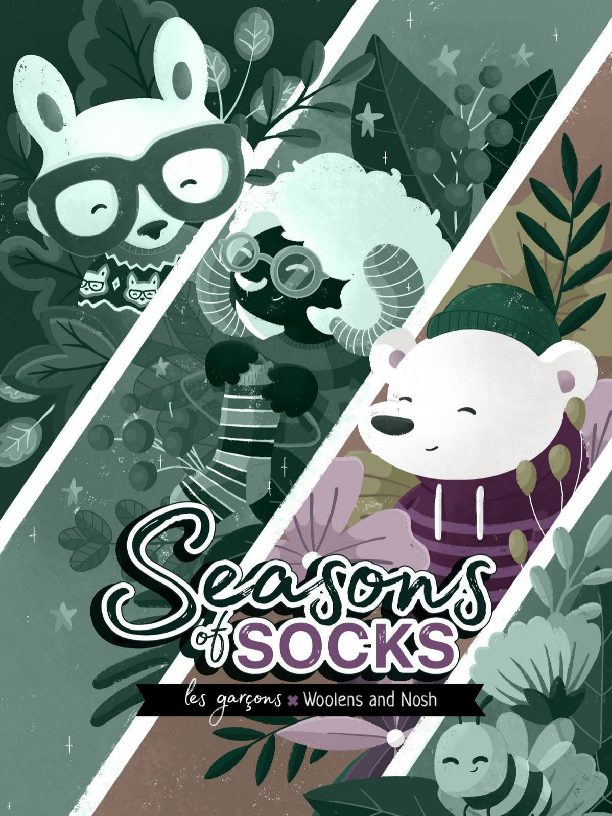 Seasons of Socks - Spring (self-striping sock set)– Les Garçons