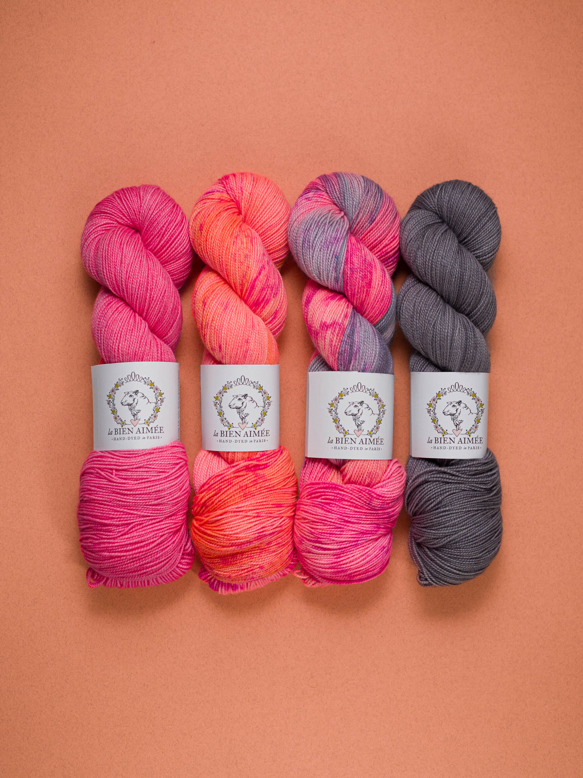 The Hotness to Stone (four-skein fade)– Les Garçons